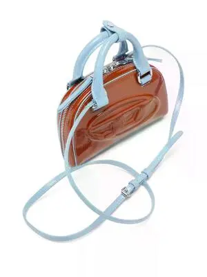 DIESEL® 1dr Dome Embossed Crossbody Bag - Brown