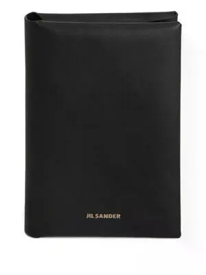 JIL SANDER Logo-stamp Passport Holder - Black