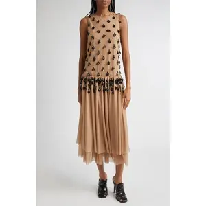 DIOTIMA Embellished Drop-waist Cocktail Dress