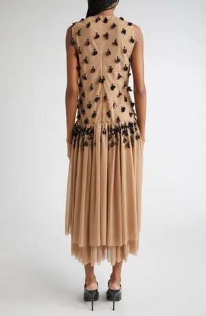 DIOTIMA Embellished Drop-waist Cocktail Dress