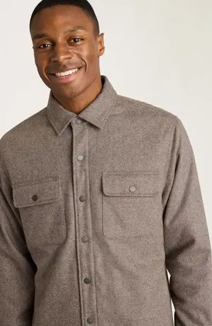 Bonobos Brushed Wool Blend Twill Shacket