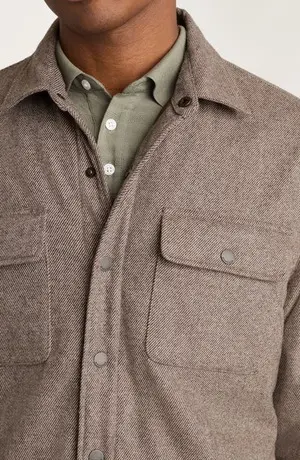 Bonobos Brushed Wool Blend Twill Shacket
