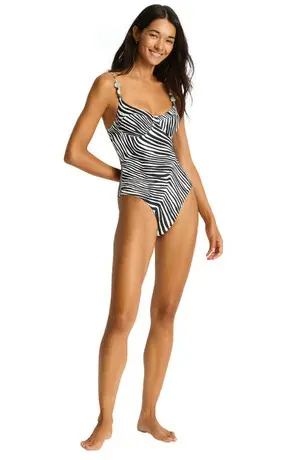SEA LEVEL Zebralis Balconette One-piece Swimsuit