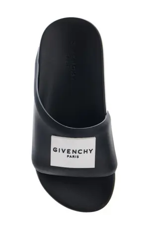 Givenchy Label Slide Sandal - Black
