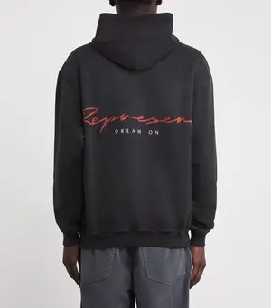 REPRESENT Cotton Eagle Hoodie - Black