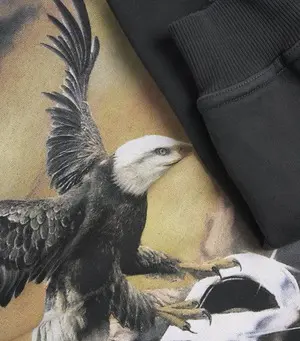 REPRESENT Cotton Eagle Hoodie - Black
