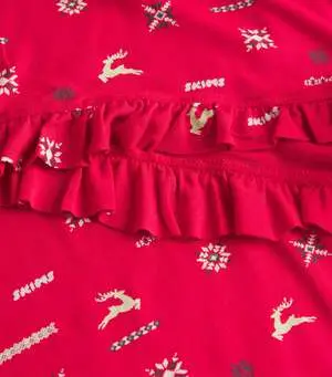 SKIMS Modal-blend Festive Print Pyjama Top
