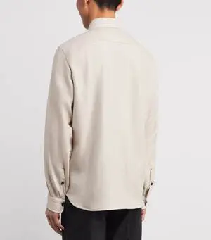 Isaia Cashmere Overshirt - Beige