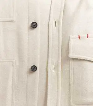 Isaia Cashmere Overshirt - Beige