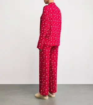 SKIMS Modal-blend Festive Print Pyjama Set