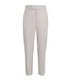 Isaia Wool-silk-linen Trousers