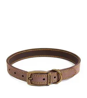 Barbour Leather Dog Collar - Brown
