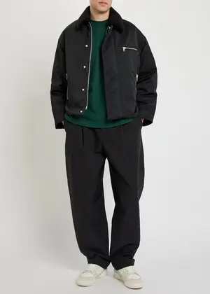 MKI MIYUKI ZOKU Padded Shearling-collar Nylon Jacket