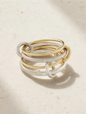 SPINELLI KILCOLLIN Pisces 18-karat Gold And Sterling Ring - Silver