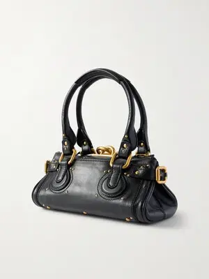 Chloé Paddington Embellished Leather Tote - Black