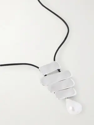 Agmes Baroque Ilona Sterling And Pearl Necklace