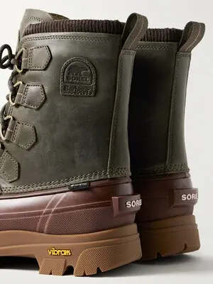 Sorel Barbour X Caribou Horizon™ Leather And Gore-tex Lace-up Boots - Green