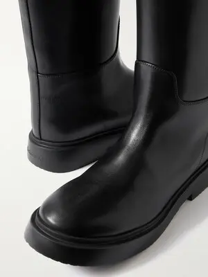 Proenza Schouler Bank Leather Knee Boots