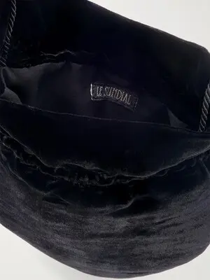 Le Sundial Lee Tasseled Velvet Pouch