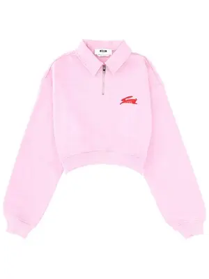 Msgm Collared Sweatshirts Hoodies For Women