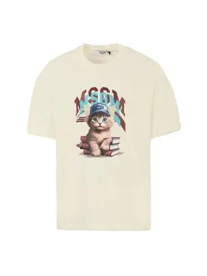 MSGM Kitty Logo T-shirt