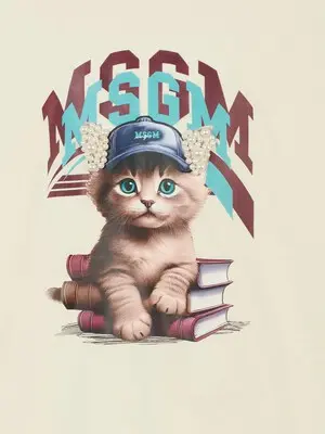 MSGM Kitty Logo T-shirt