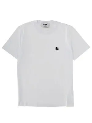 MSGM Monogram Logo T-shirt - White