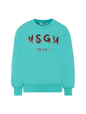 MSGM Jersey With Logo - Blue