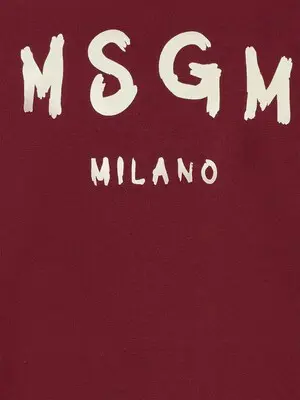 MSGM Jersey With Logo - Red