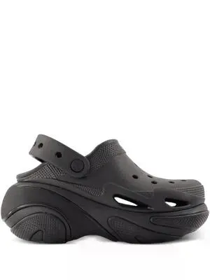 CROCS Platform-heel Clogs - Black