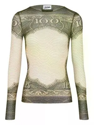 JEAN PAUL GAULTIER Long-sleeve Printed Top