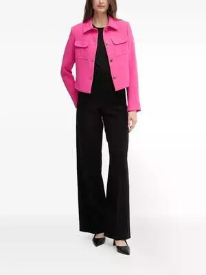 Dkny Button Jacket With Flap-pockets