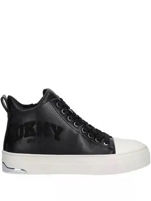 Dkny 35mm Logo-lettering High-top Sneakers