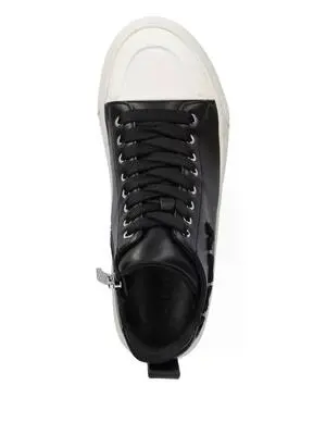 Dkny 35mm Logo-lettering High-top Sneakers