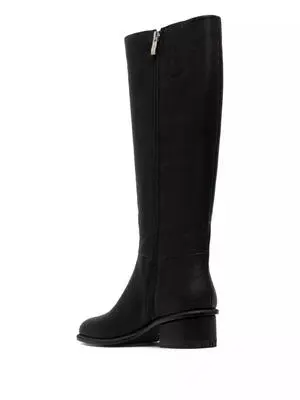 Dkny Embossed-logo Knee-high Boots