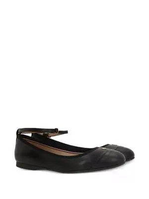 Bally Ankle-strap Ballet Flats