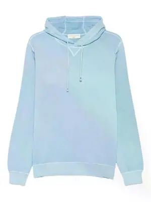 FILIPPO DE LAURENTIIS Cotton Hoodie With Drawstring Fastening - Blue