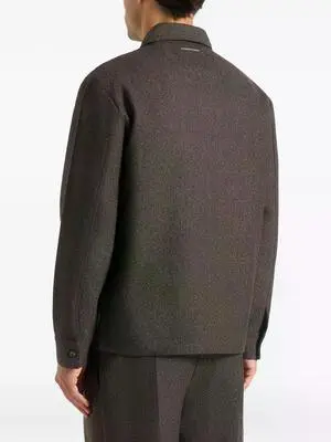 Manière De Voir Elliot Mélange-effect Tailored Shirt
