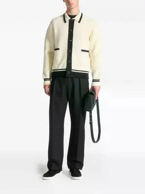 Manière De Voir Classic Combed Cotton Knit Cardigan