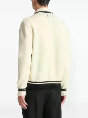 Manière De Voir Classic Combed Cotton Knit Cardigan