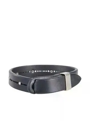 ORTIGNI Studded Buckle Bracelet - Black