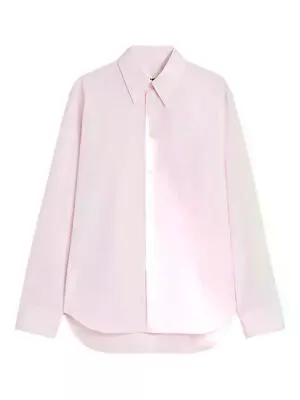 JIL SANDER Button-up Long-sleeve Poplin Shirt - Pink