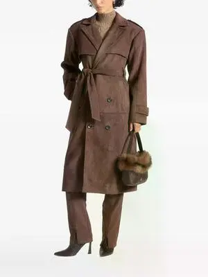 Manière De Voir Amance Double-breasted Belted Trench Coat