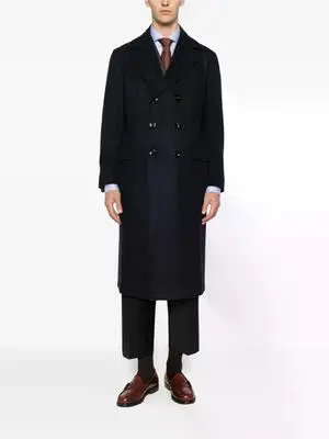 Kiton Cashmere Double-breasted Coat