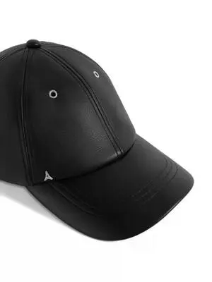 Manière De Voir Faux-leather Baseball Cap