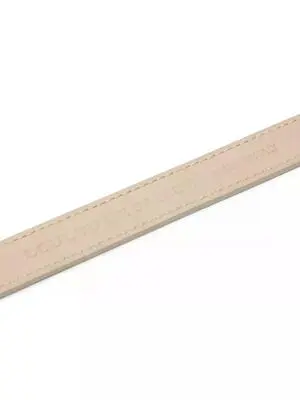 Loulou De Saison Leather Belt With Embossed Buckle