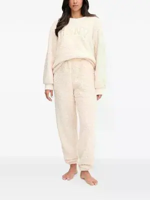 Dkny Sherpa Pajama Set - Neutrals