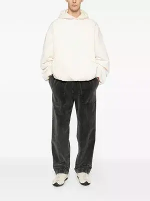 WHITE SAND Belted Corduroy Trousers