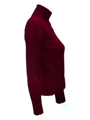 LA ROSE Ribbed Pullover - Red