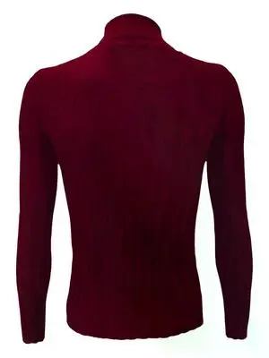 LA ROSE Ribbed Pullover - Red